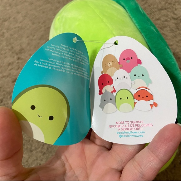 Squishmallows | Toys | Squishmallow 8 Henry Green Turtle Stuffed Animal ...